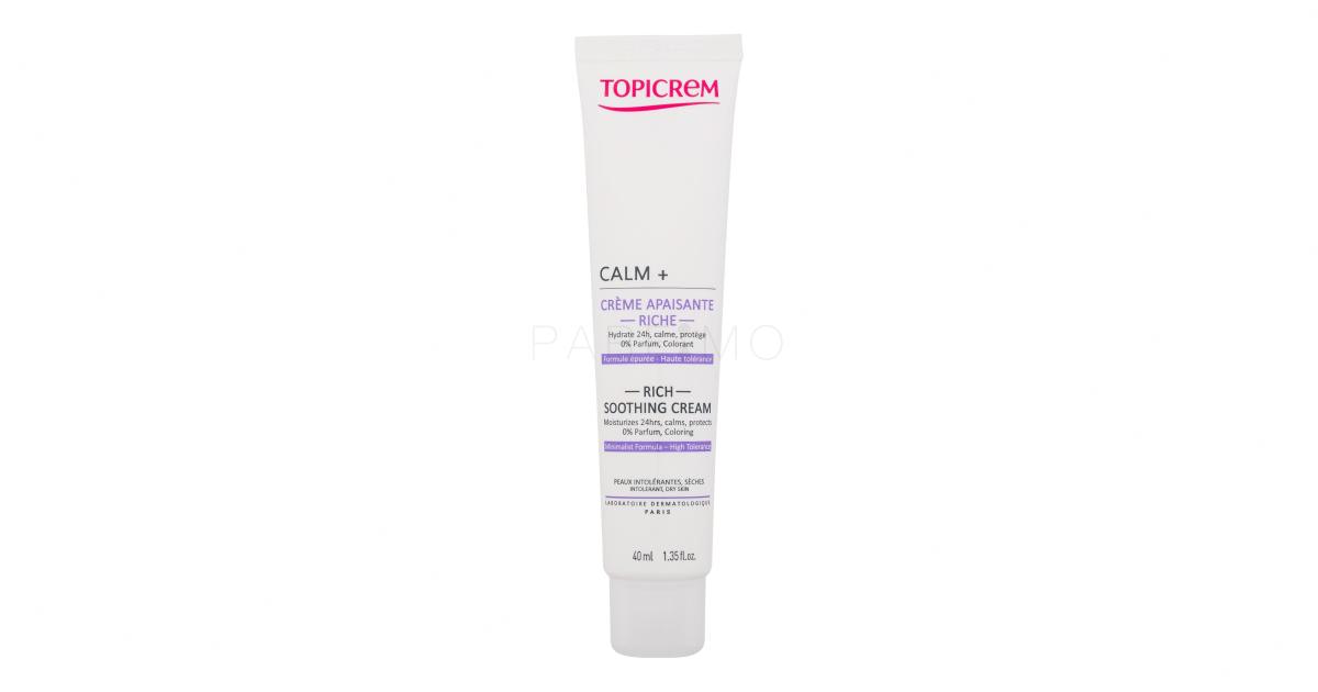 Topicrem Calm+ Rich Soothing Cream Nappali arckrém nőknek 40 ml ...