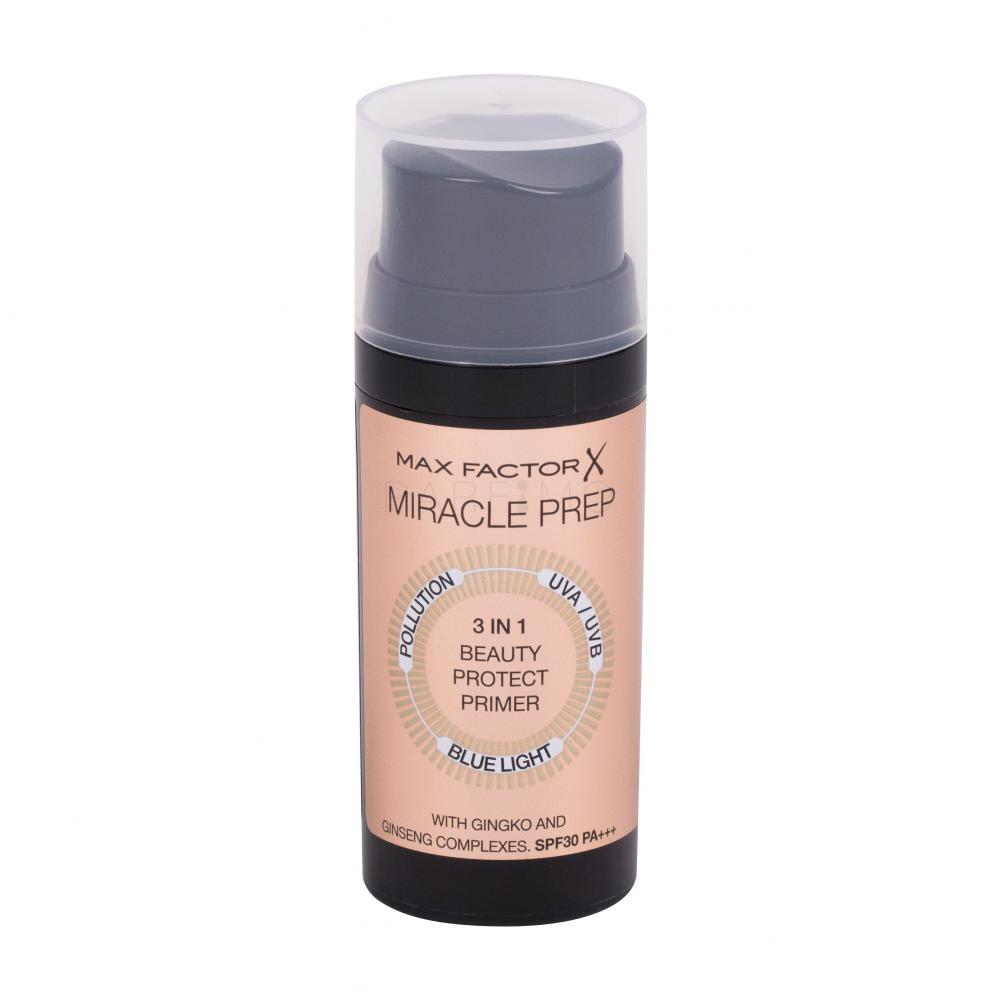 Max Factor Miracle Prep 3 in 1 Beauty Protect SPF30 Primer nőknek 30 ml ...