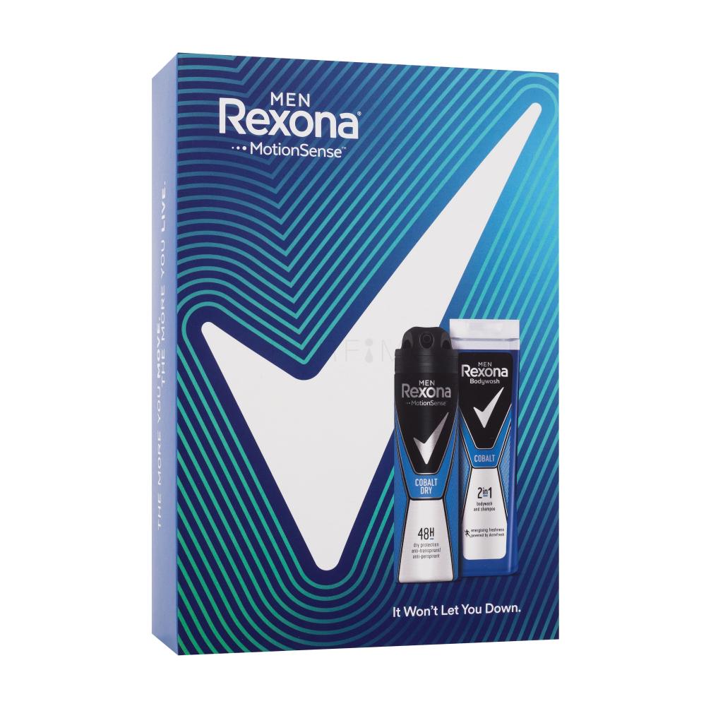 Rexona Men Cobalt Gift Set Ajándékcsomagok Men Cobalt 2in1 tusfürdő 250 ...