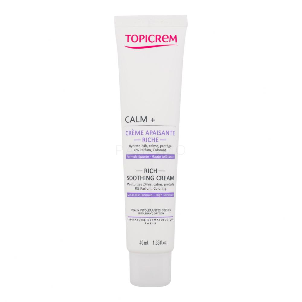 Topicrem Calm+ Rich Soothing Cream Nappali arckrém nőknek 40 ml ...